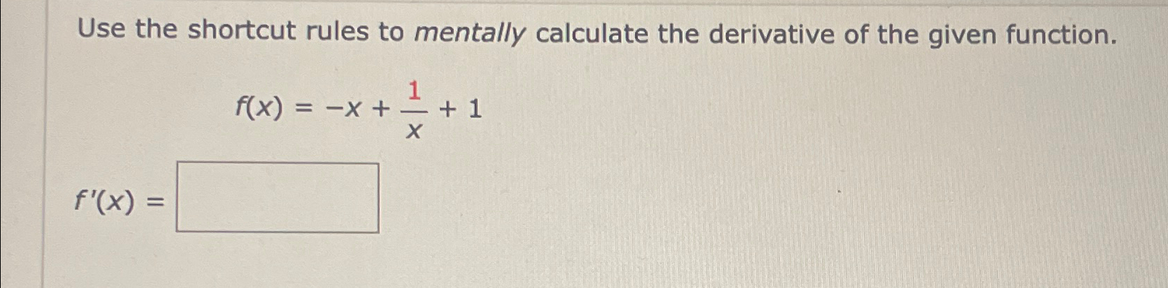 Solved Use the shortcut rules to mentally calculate the | Chegg.com