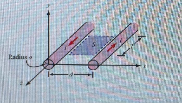 Solved Q.3: For the two-wire transmission line shown below, | Chegg.com
