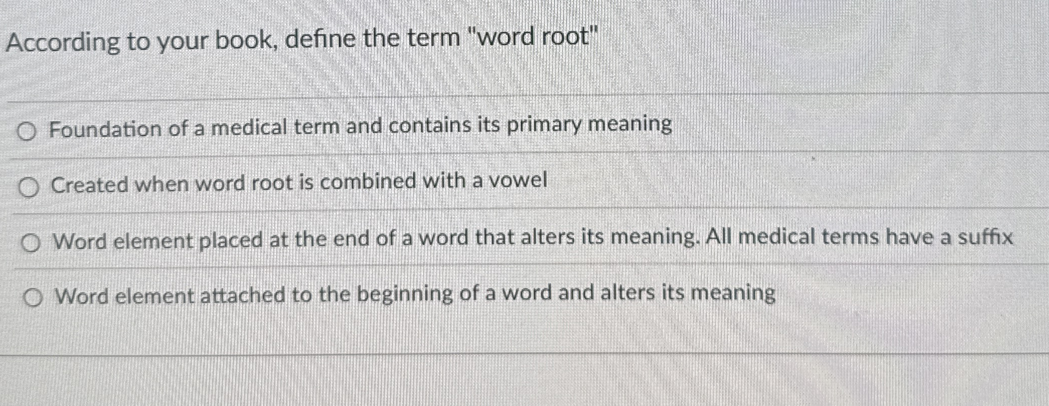 According to your book, define the term "word | Chegg.com