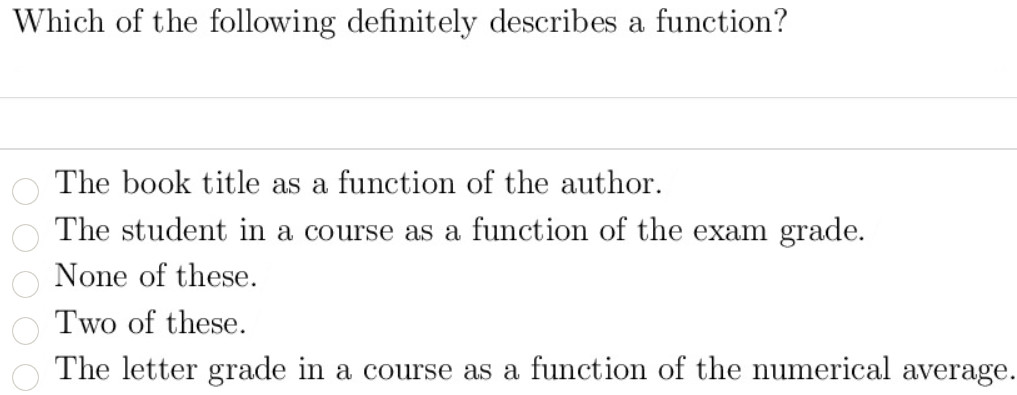 Solved Which of the following definitely describes a | Chegg.com