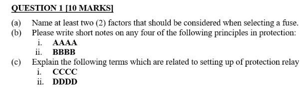 Solved AAAA = Secure BBBB = Selective CCCC = Plug setting | Chegg.com