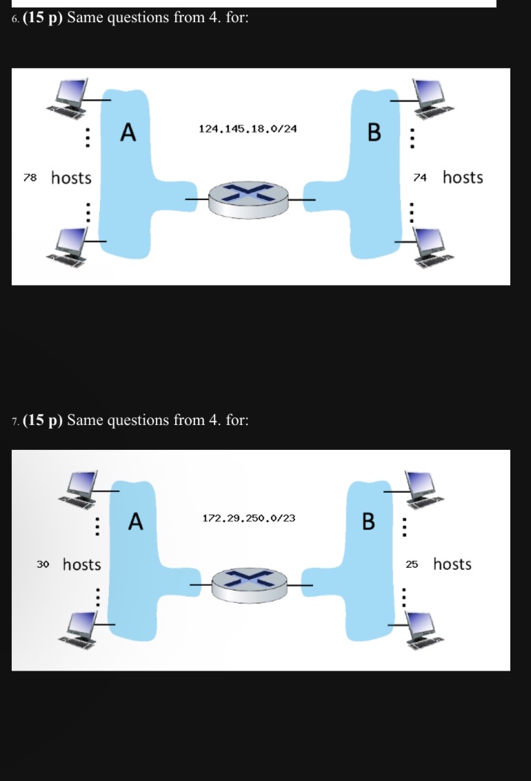 Solved (15 ﻿p) ﻿Consider the router and the three attached | Chegg.com