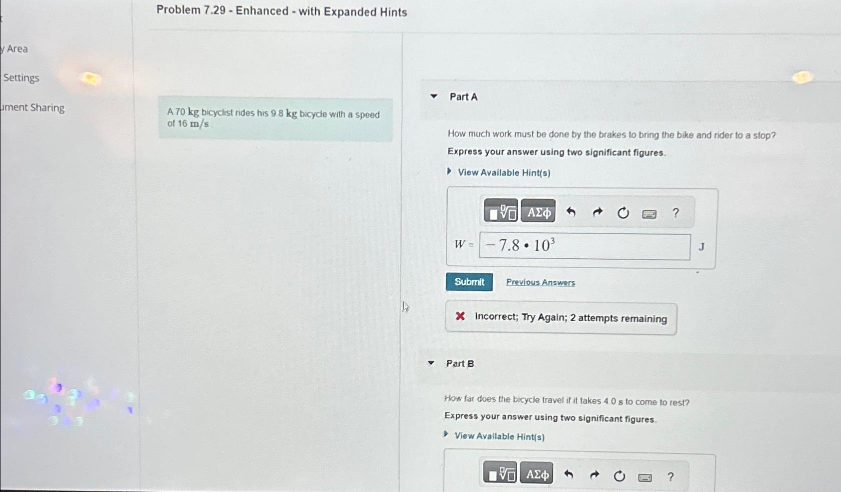 Solved Problem 7.29 - ﻿Enhanced - ﻿with Expanded HintsA 70kg | Chegg.com