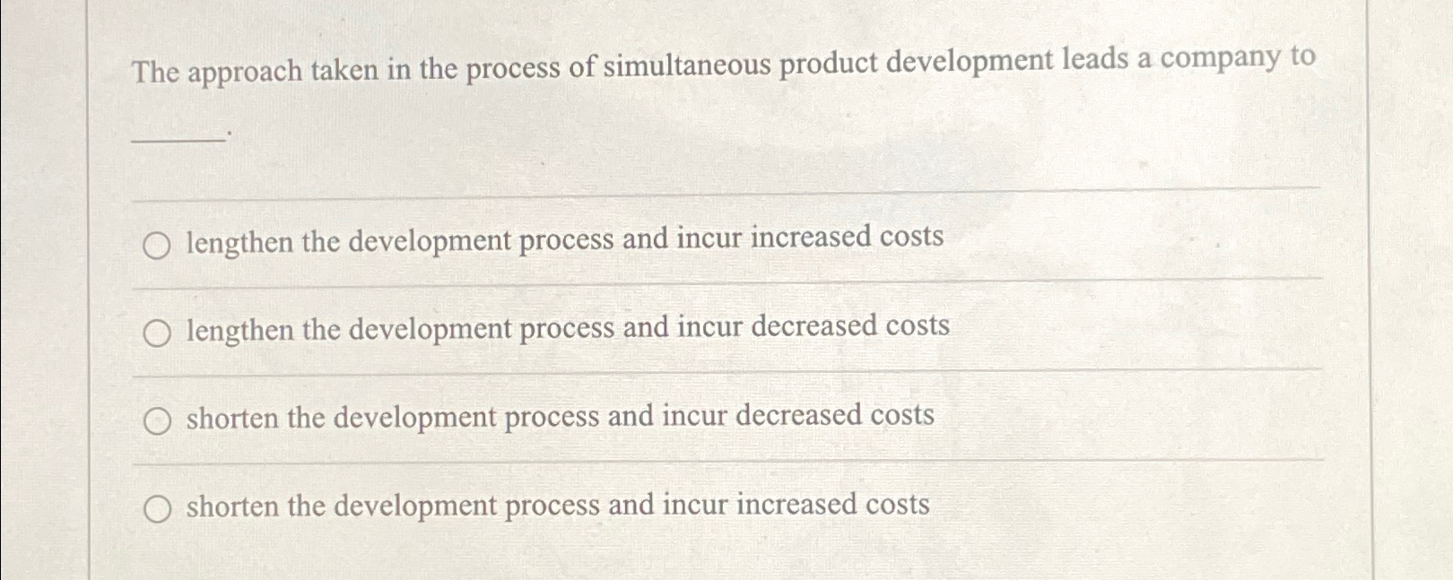 Solved The approach taken in the process of simultaneous | Chegg.com