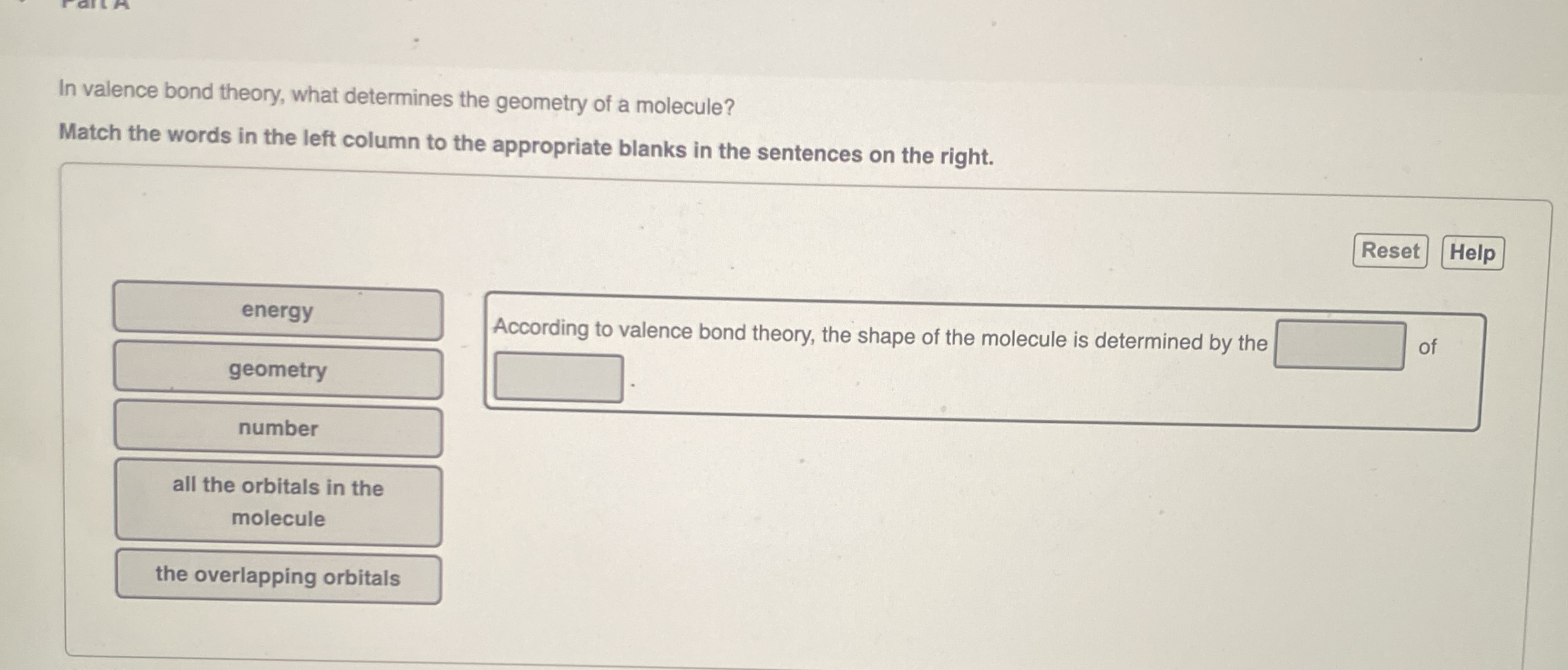 Solved In valence bond theory, what determines the geometry | Chegg.com
