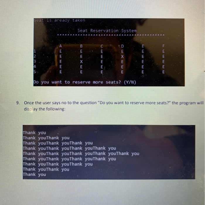 Solved Provide the codes to the following program | Chegg.com