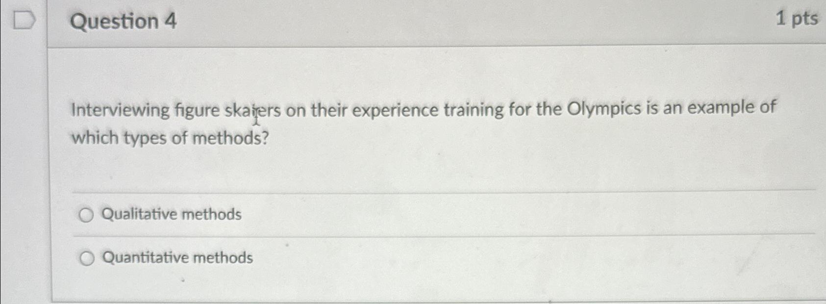 Solved Interviewing figure skaijers on their experience | Chegg.com