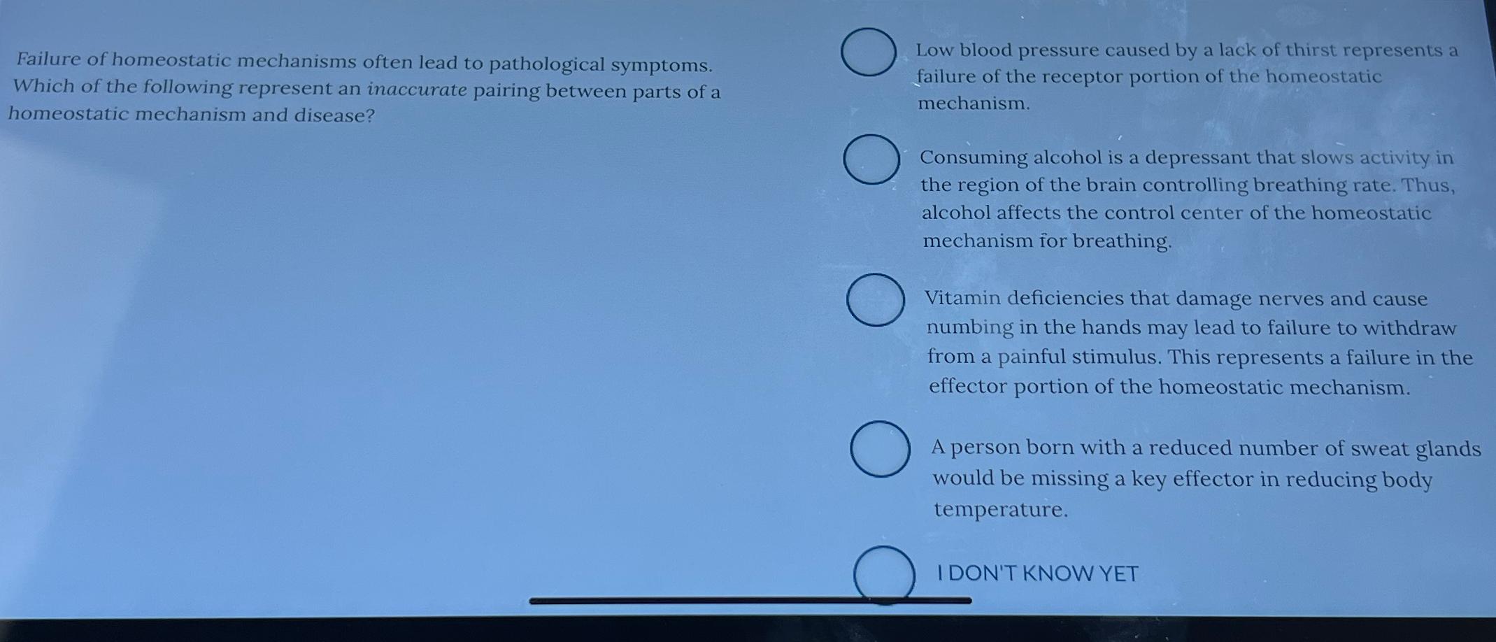 Solved Failure of homeostatic mechanisms often lead to | Chegg.com