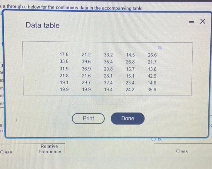 Solved Complete parts a through c below for the continuous | Chegg.com