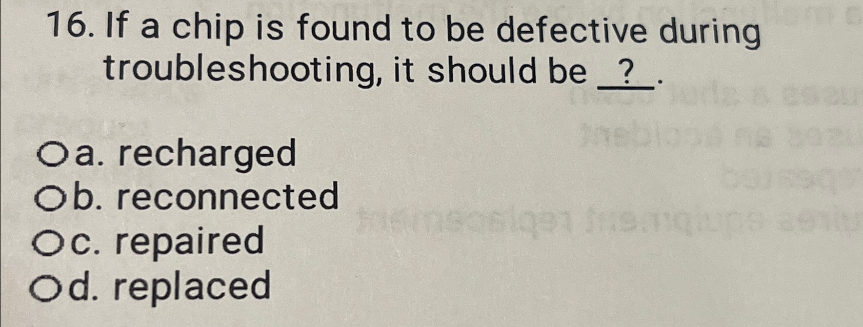 Solved If a chip is found to be defective during | Chegg.com