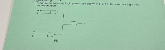 Solved 2. Change the following logic gate circuit shown in | Chegg.com
