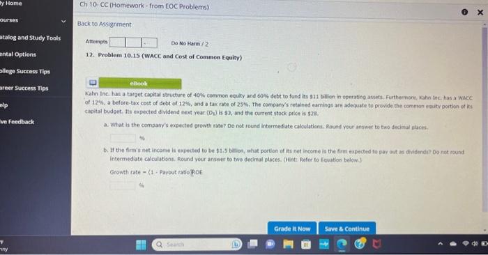 Solved Back to Assignment Attempt: 00 No Harm /2 12. Problem | Chegg.com