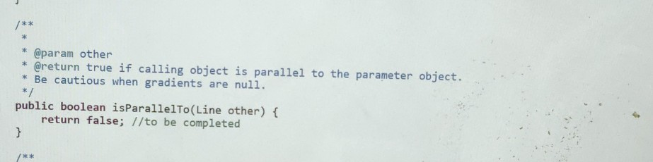 Solved Param Other Return True If Calling Object 