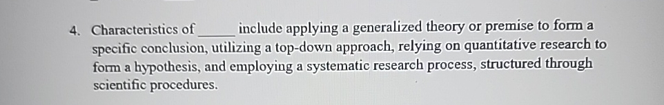 Characteristics of q, ﻿include applying a generalized | Chegg.com