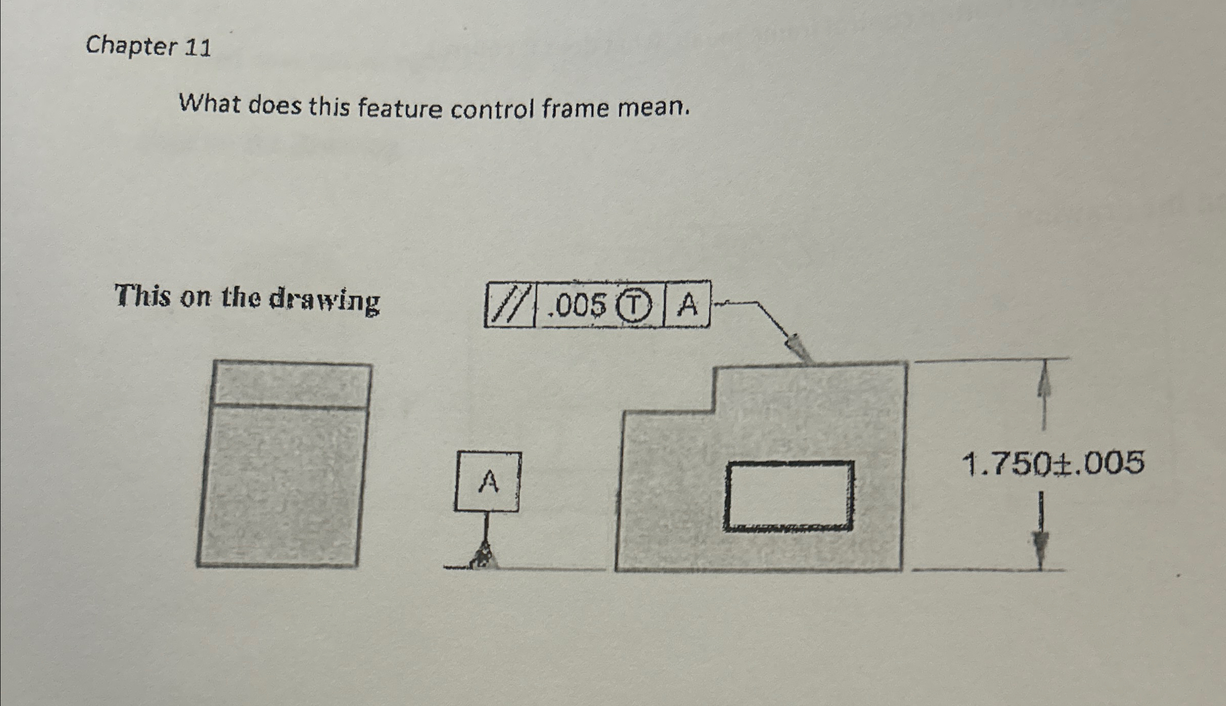Chapter 11What does this feature control frame | Chegg.com