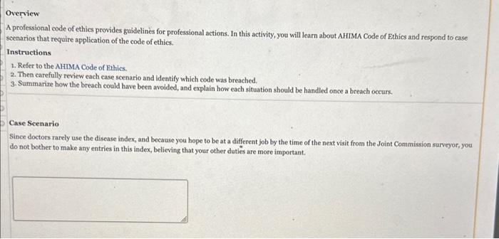 Solved A professional code of ethies provides guidelines for | Chegg.com