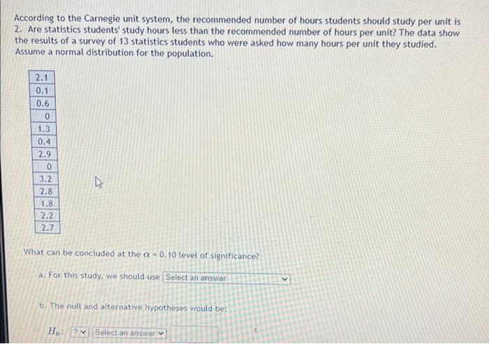 Solved According to the Carnegie unit system, the | Chegg.com