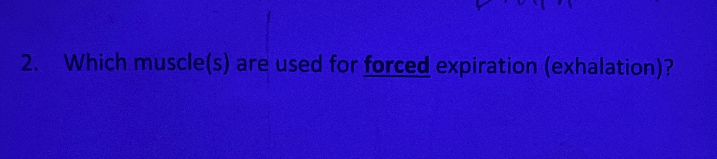 Solved Which muscle(s) ﻿are used for forced expiration | Chegg.com