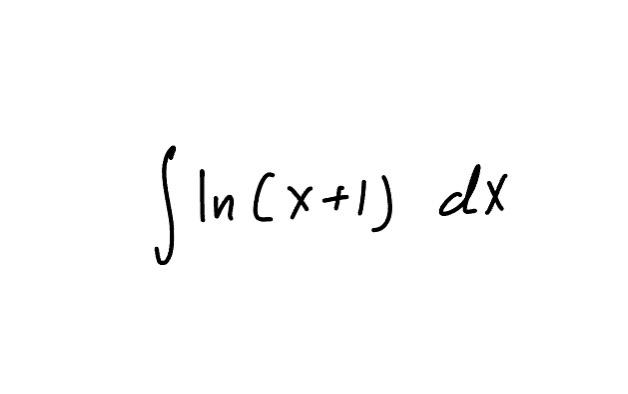 Solved ∫ln(x+1) | Chegg.com