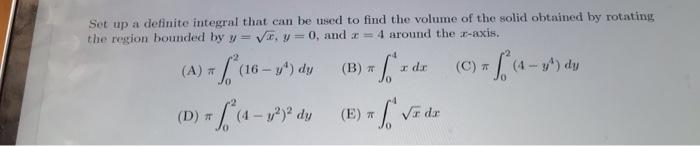 Solved Set up a definite integral that can be used to find | Chegg.com
