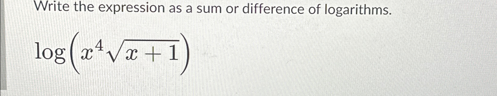 Solved Write the expression as a sum or difference of | Chegg.com