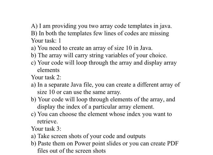 Solved package Arrays; // public class Main public static | Chegg.com