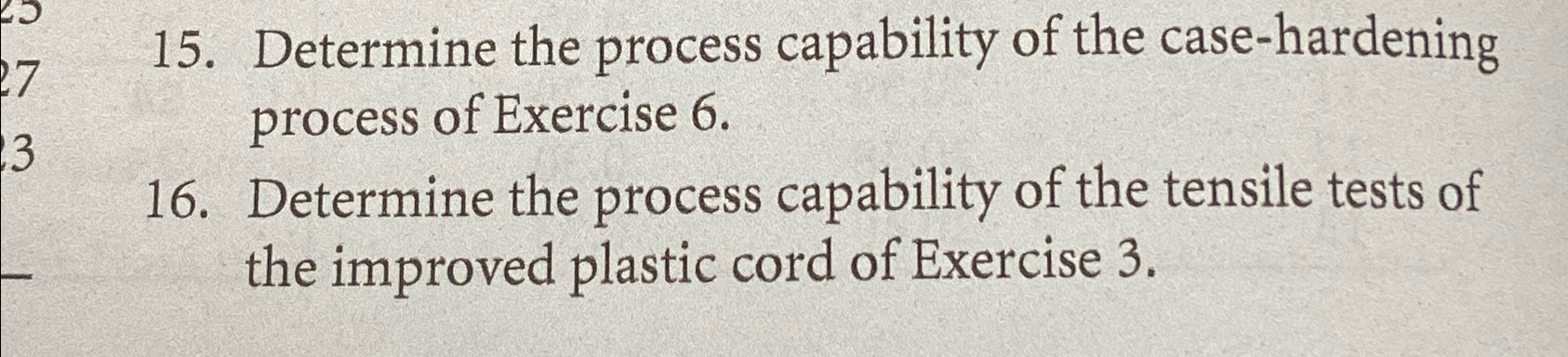 Solved Determine the process capability of the | Chegg.com