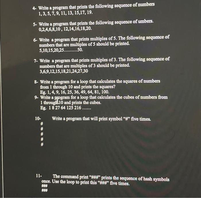 Solved - An example of a iterative statement (loop) that | Chegg.com