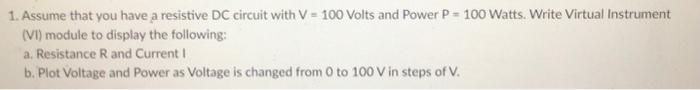 Solved This Needs To Be Completed By Making A Vi In Labview 3299