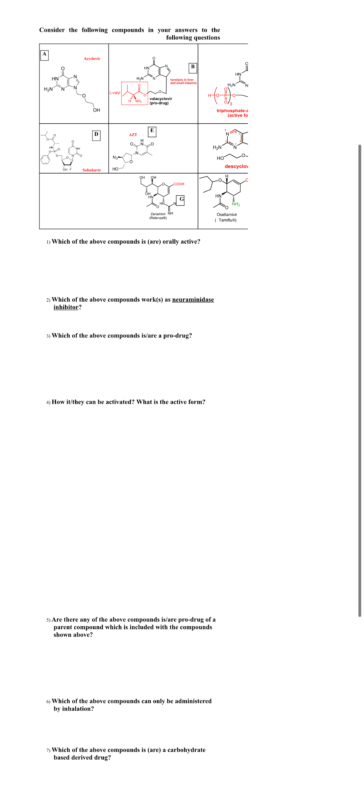 Solved Consider the following compounds in your | Chegg.com