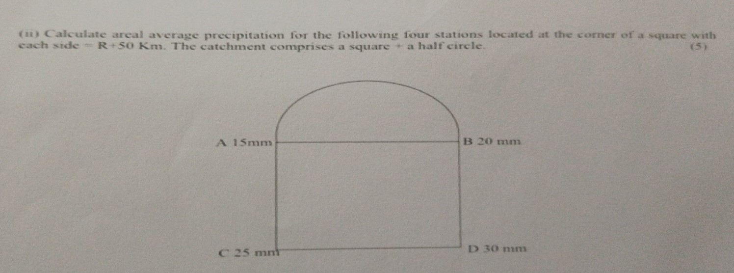 Solved (ii) Calculate areal average precipitation for the | Chegg.com Solved (ii) Calculate areal average precipitation for the | Chegg.com