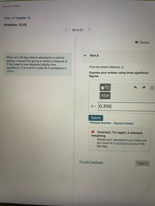 Solved Course Home Chw_13 chapter 13 Problem 13.45 39 of 57 | Chegg.com