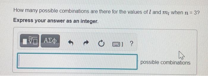 Solved How many possible combinations are there for the | Chegg.com