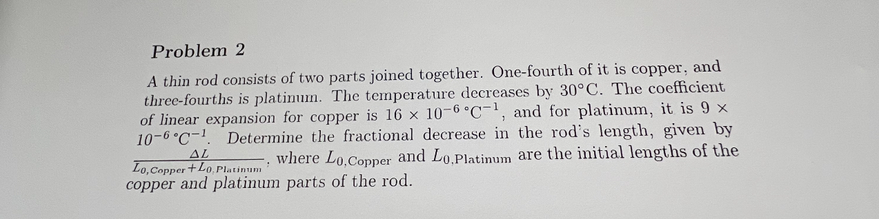 Solved Problem 2A thin rod consists of two parts joined | Chegg.com