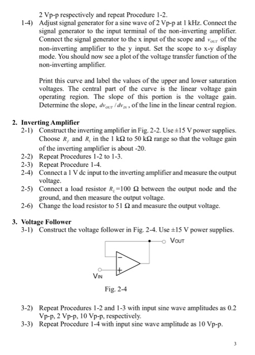 EXPERIMENT 2 Noninverting and Inverting Amplifiers | Chegg.com