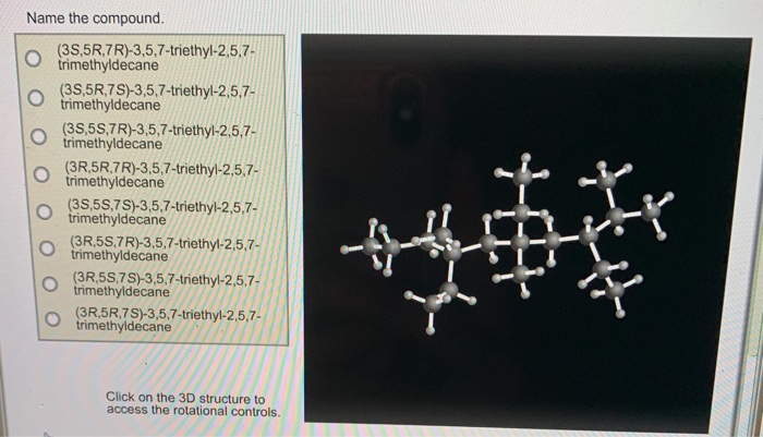 Solved Name the compound. ОООО (2R | Chegg.com