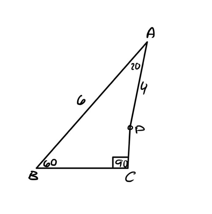 Solved what is the length of the line segment PC? | Chegg.com