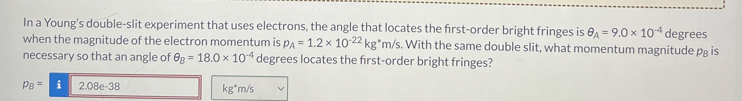Solved In a Young's double-slit experiment that uses | Chegg.com