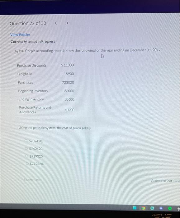 Solved View Policies Current Attempt in Progress Ayayai | Chegg.com