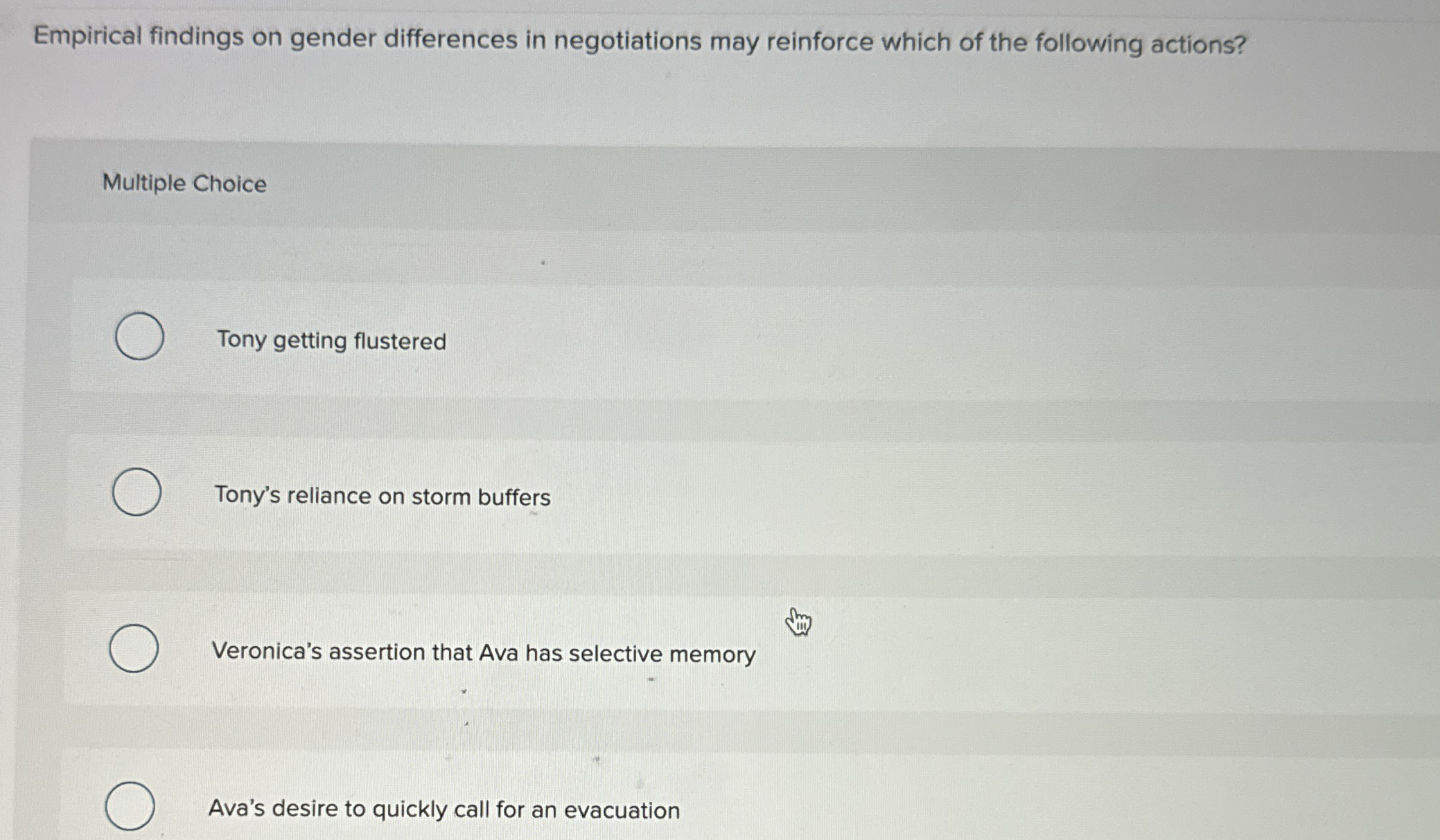 Solved Empirical findings on gender differences in | Chegg.com