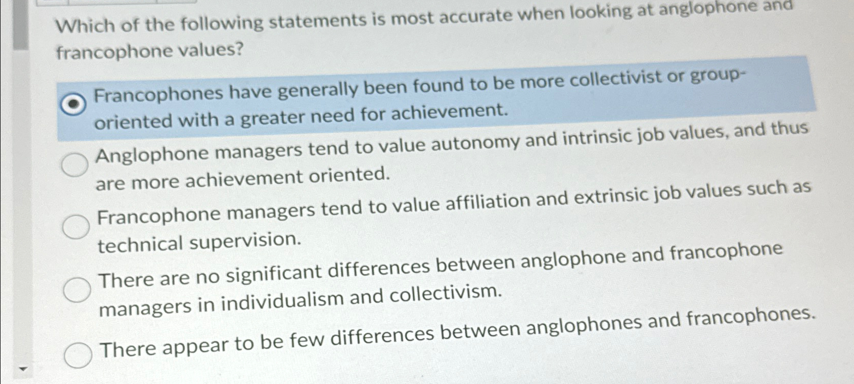 Solved Which of the following statements is most accurate | Chegg.com