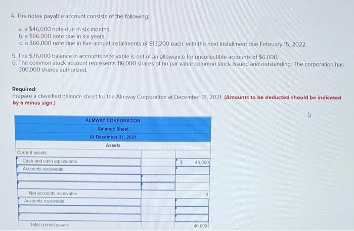 Solved Problem 3-3 (Algo) Balance sheet preparation [LO3-2, | Chegg.com