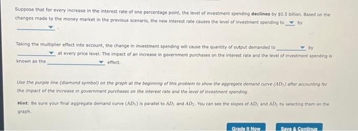 Solved Hint: Be sure the new aggregate demand curve (AD2) is | Chegg.com