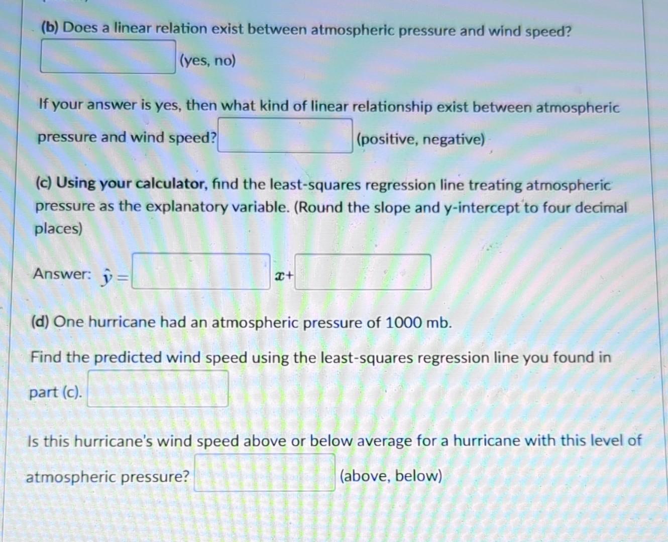 Solved The following data represent the maximum wind speed | Chegg.com