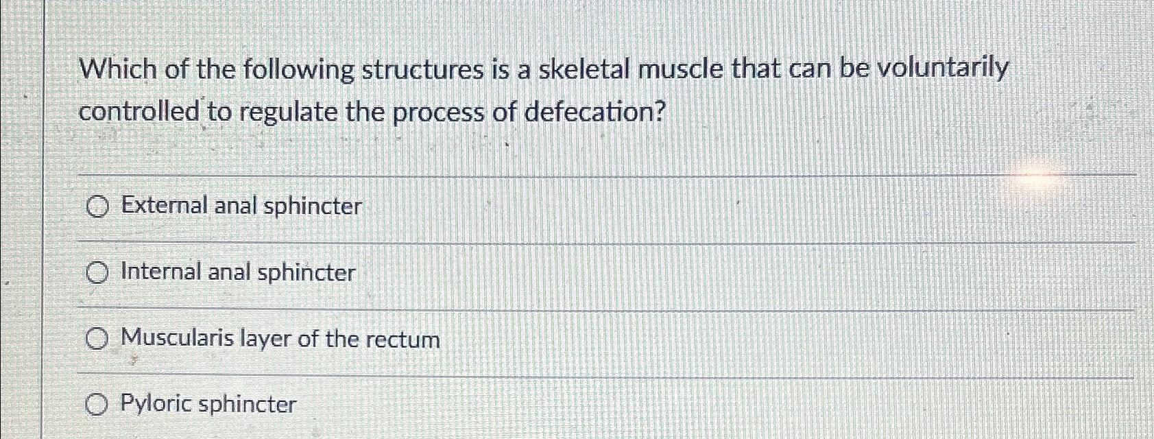 Solved Which of the following structures is a skeletal | Chegg.com