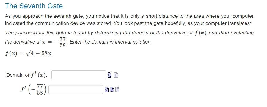 Solved The Seventh GateAs you approach the seventh gate, you | Chegg.com