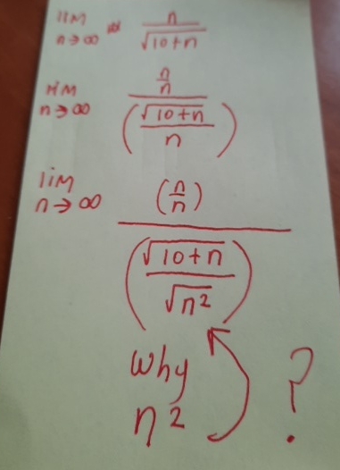 Solved why does dividing by n change to dividing by n | Chegg.com
