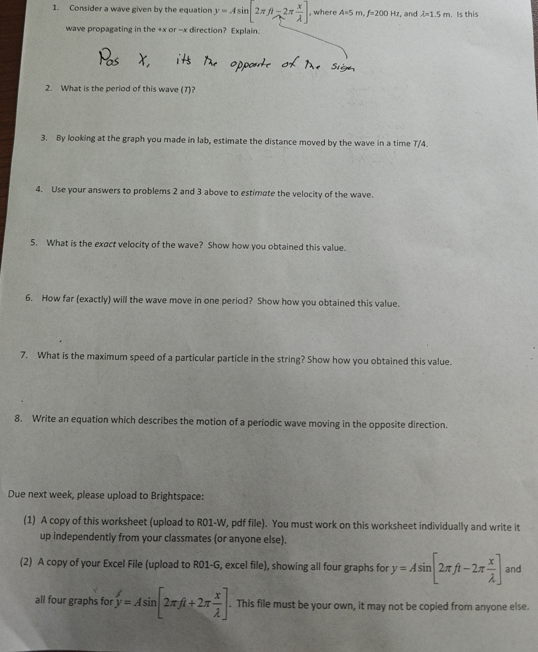 Solved Consider a wave given by the equation | Chegg.com