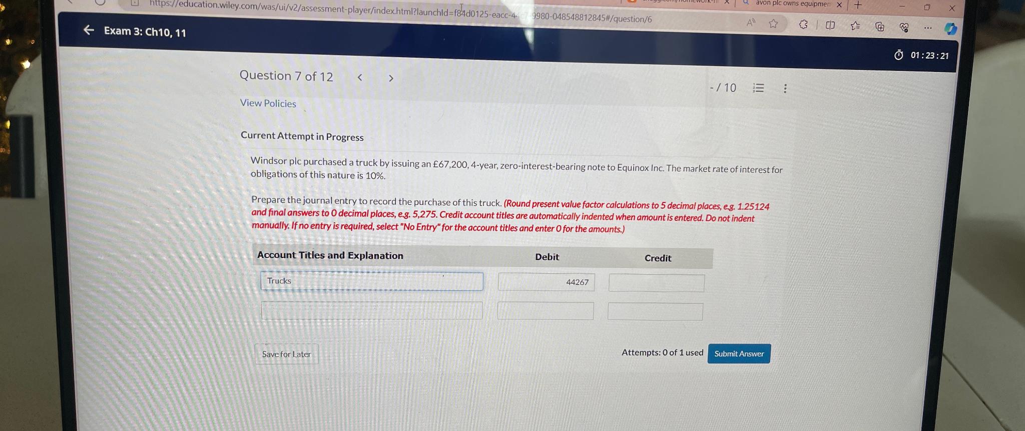 Solved Exam 3: Ch10, 11Question 7 ﻿of 12-10 ﻿i ,:View | Chegg.com