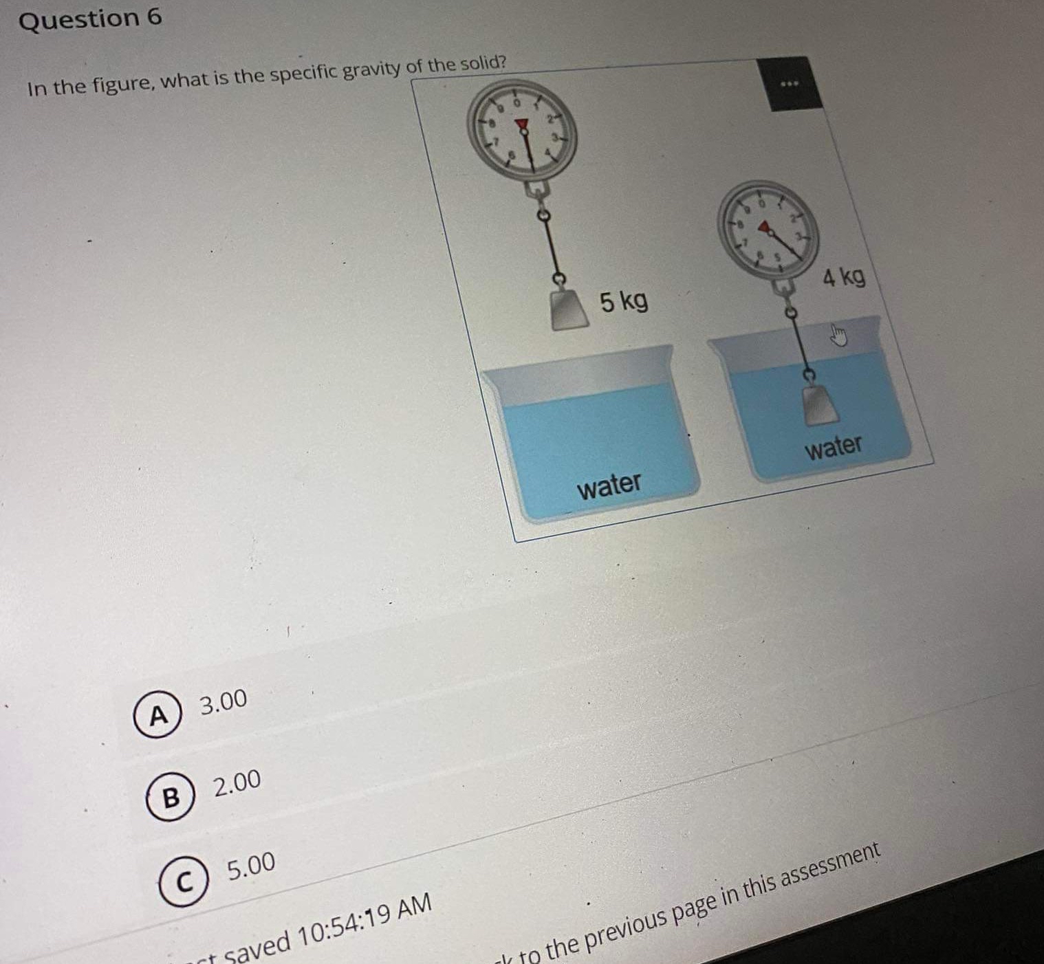 Solved Question 6In the figure, what is the specific gravity | Chegg.com